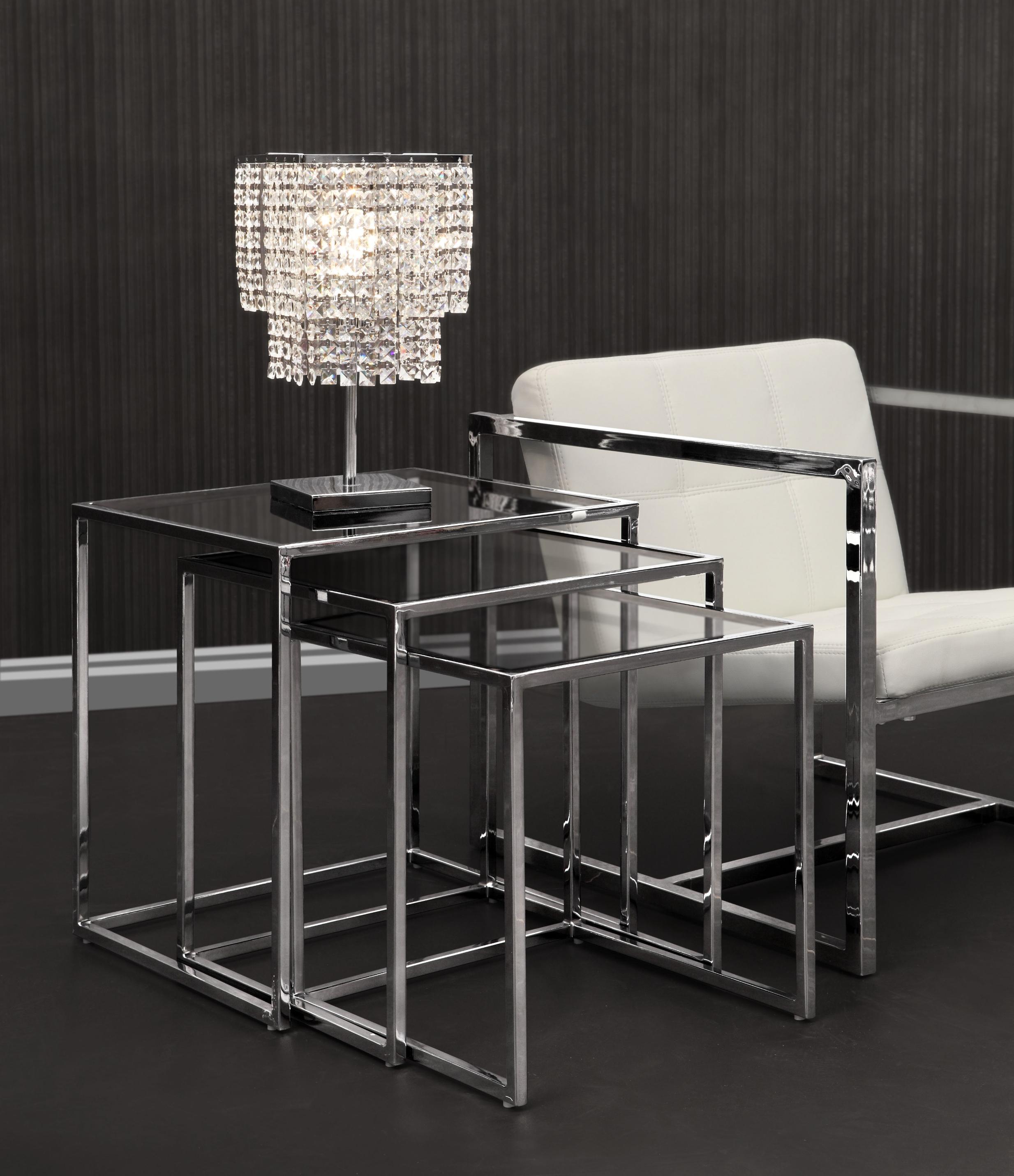 Dazzle Falling Crystals Table Lamp - Hello Luxury Life