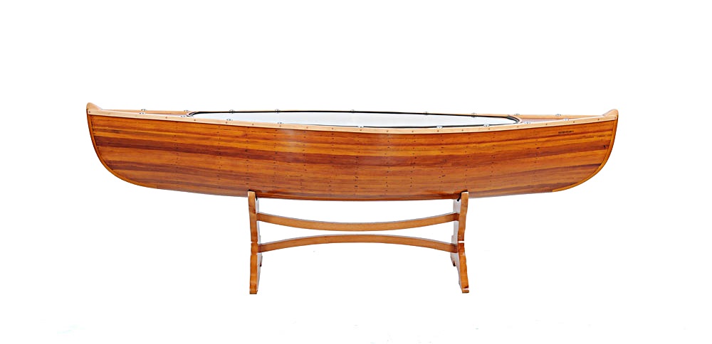 Authentic Real Wood Canoe Coffee Table - Hello Luxury Life
