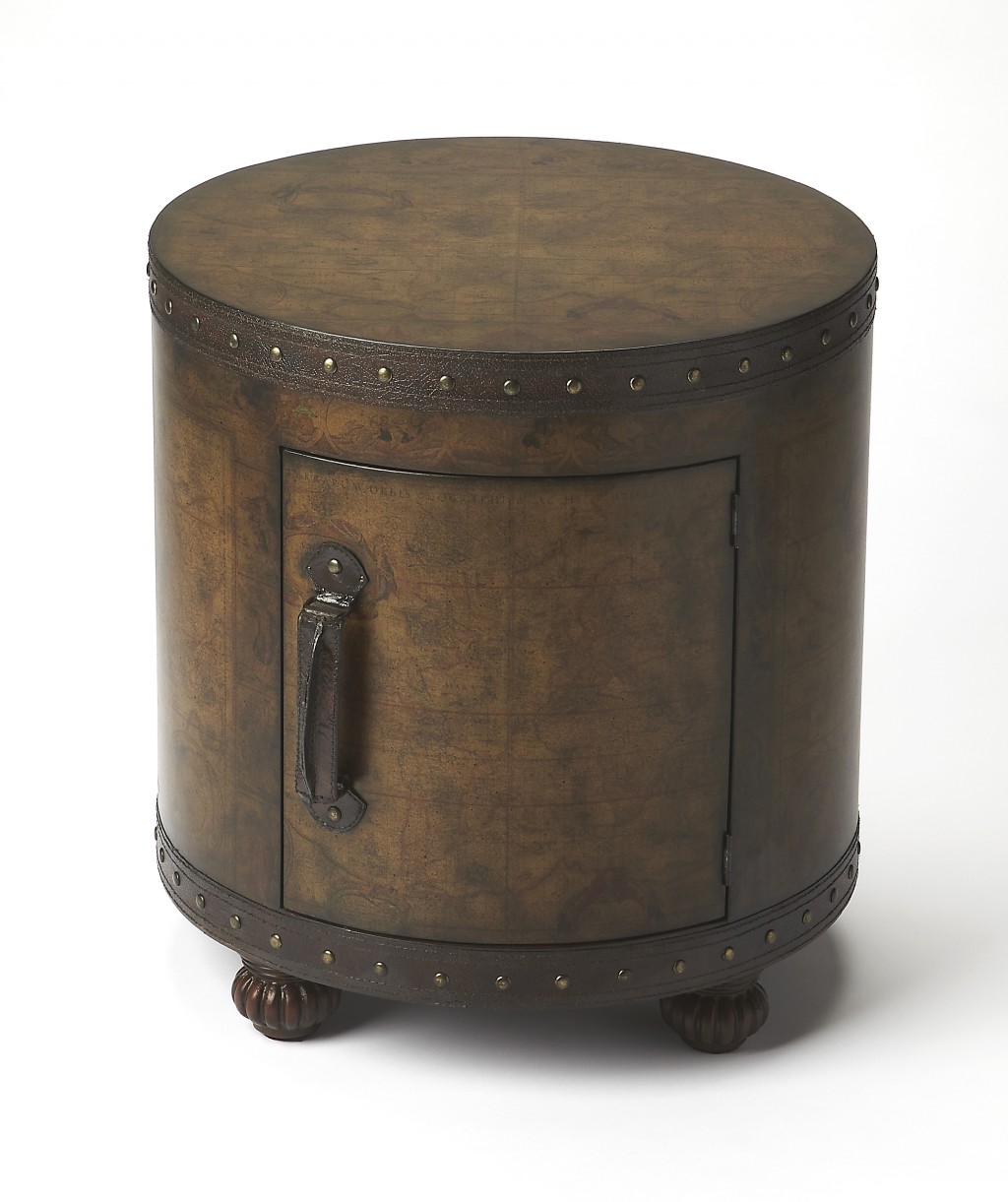 Old World Map Duffel Table - Hello Luxury Life